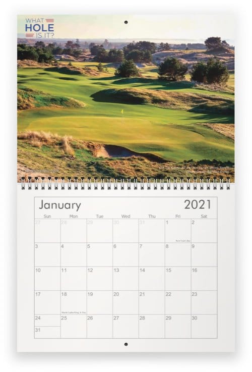 2021 WHAT HOLE IS IT? Wall Calendar|
